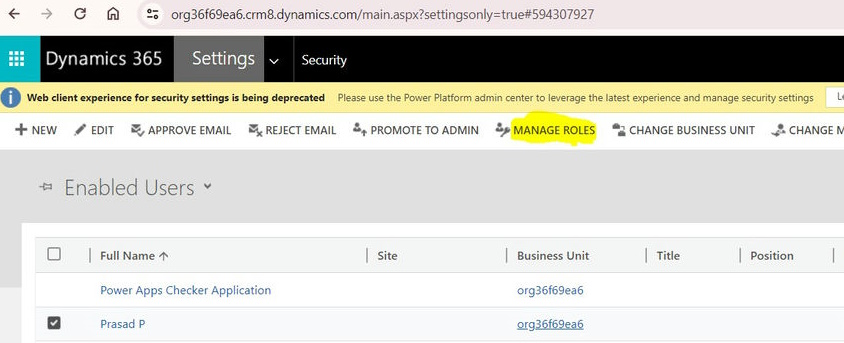 Provide Security Role Access for D365 Outlook Provide Security Role Access for D365 Outlook